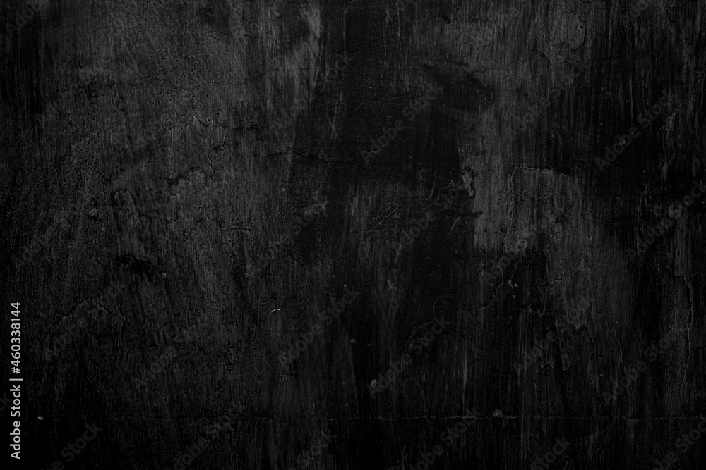 Empty black wall interior for design, Old loft style raw concrete wall ...