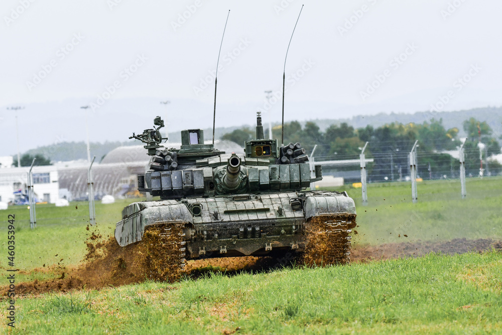NATO DAYS, OSTRAVA, Czech republic-September, 18,2021: Tank T-72 M4 CZ ...