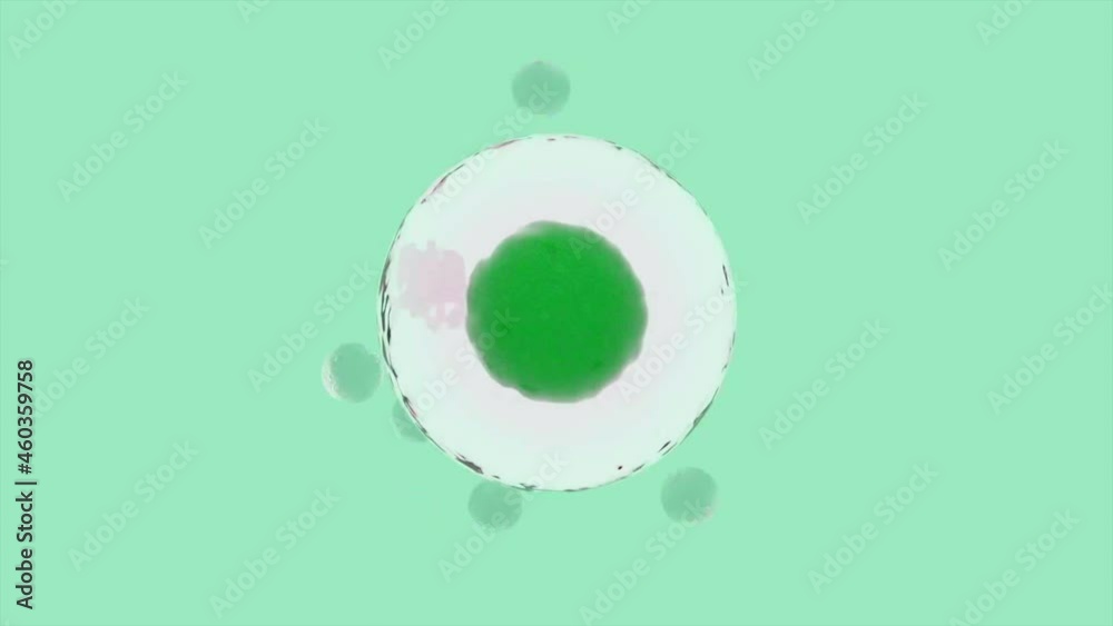 Video Stock Animation of movement of atoms around molecule. Design ...