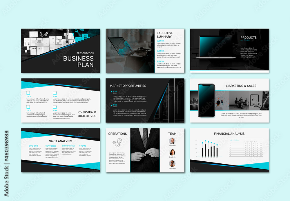 Professional Business Presentation Layout Stock Template | Adobe Stock