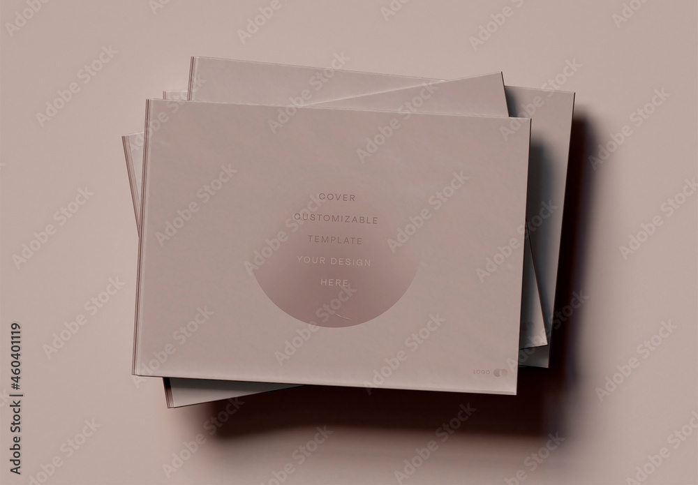 Stacked Books Mockup Stock Template | Adobe Stock