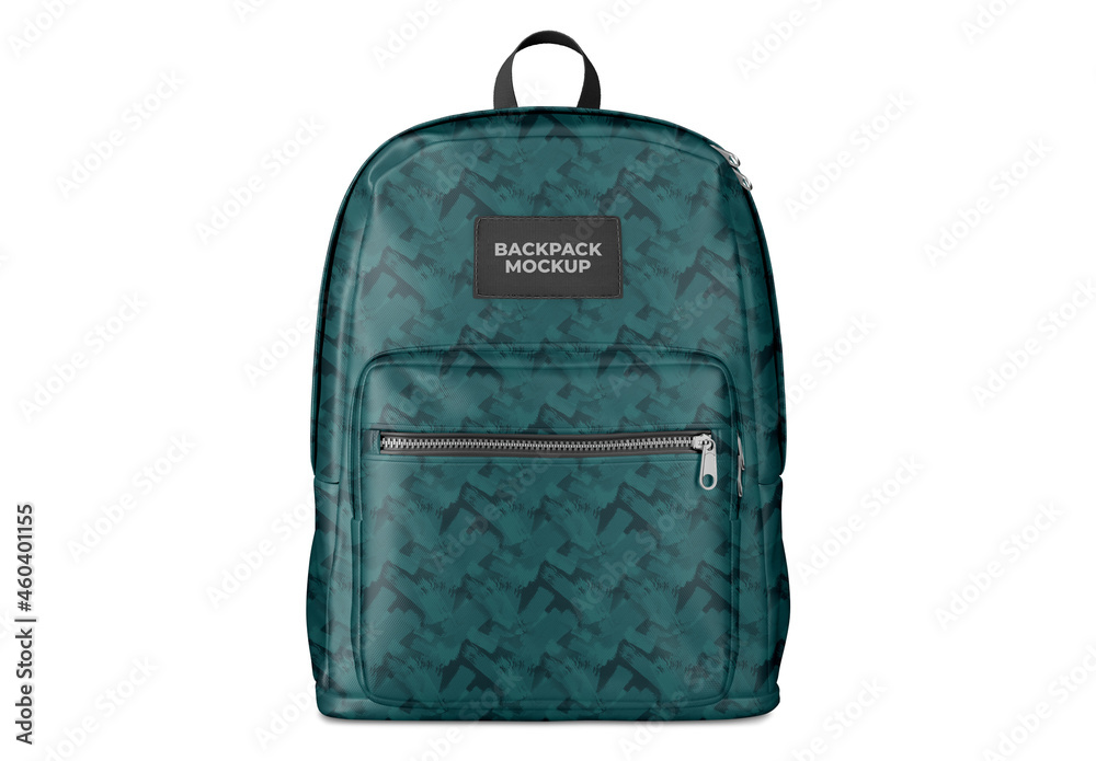 Backpack Mockup - Back View Stock Template | Adobe Stock