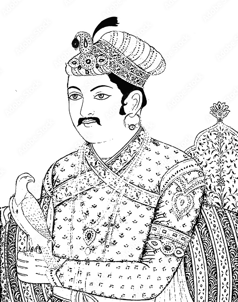 Abu'l-Fath Jalal-ud-din Muhammad Akbar popularly known as Akbar the ...