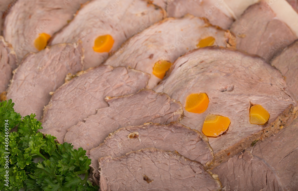 The cold cuts are beautifully served in the restaurant. Sausage Meat ...
