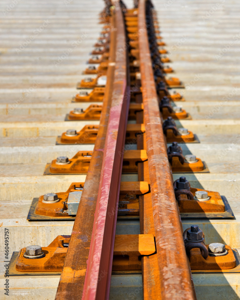 Die Schienen ist ein wichtiger Transportweg Stock Photo | Adobe Stock