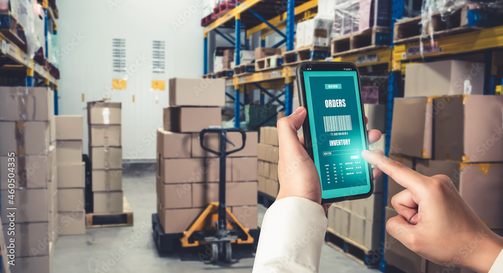 Warehouse management innovative software in computer for real time ...