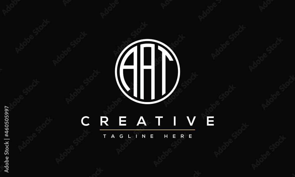 AAT letter original monogram logo design Stock Vector | Adobe Stock