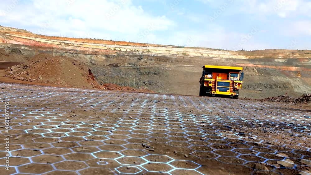 Video „Artificial intelligence road scanning. Visualization of the work ...