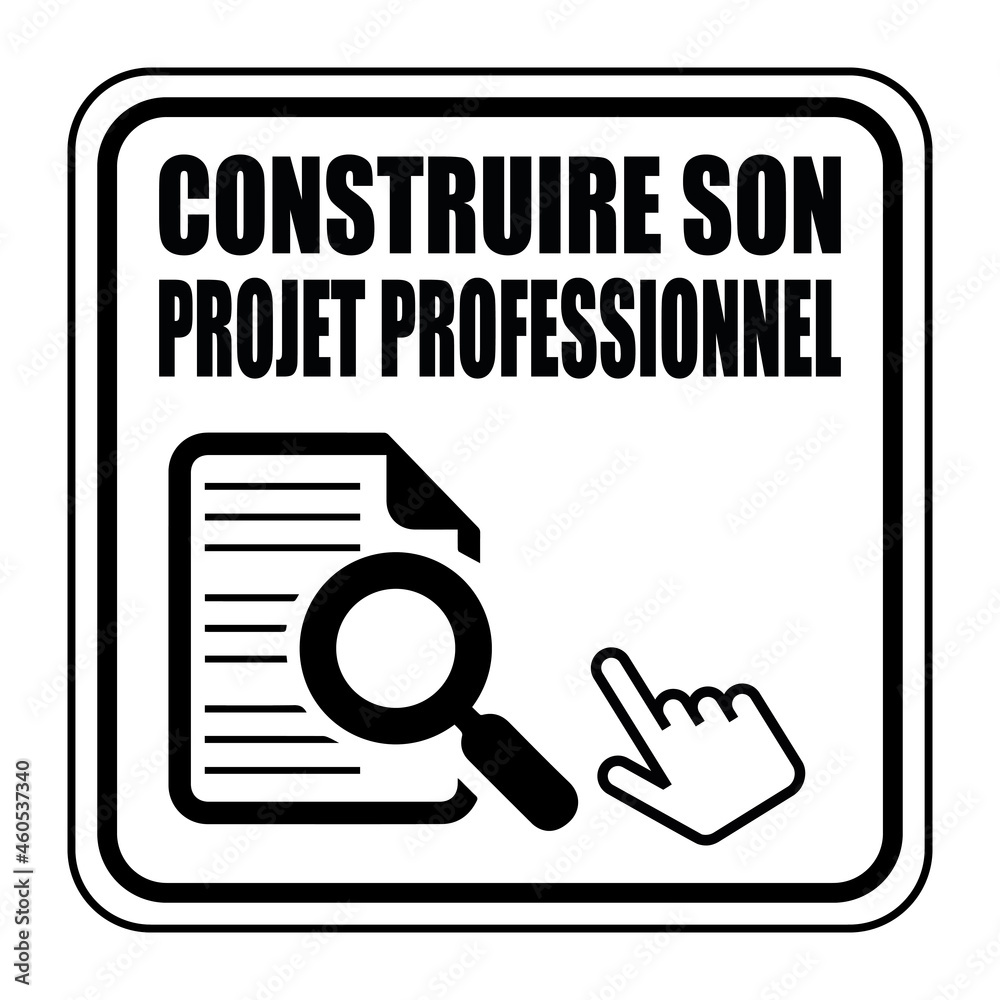 Logo construire son projet professionnel. vector de Stock | Adobe Stock
