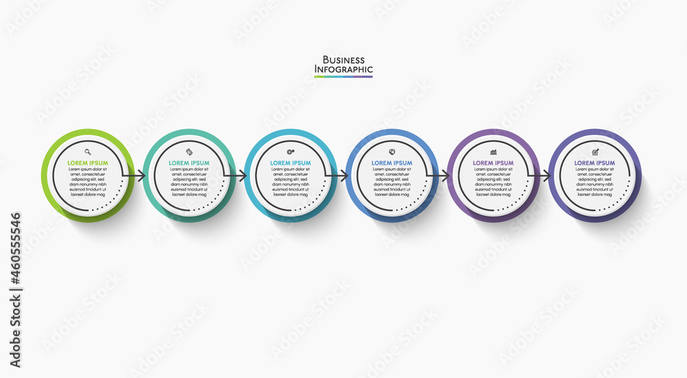 Business data visualization. timeline infographic icons designed for ...