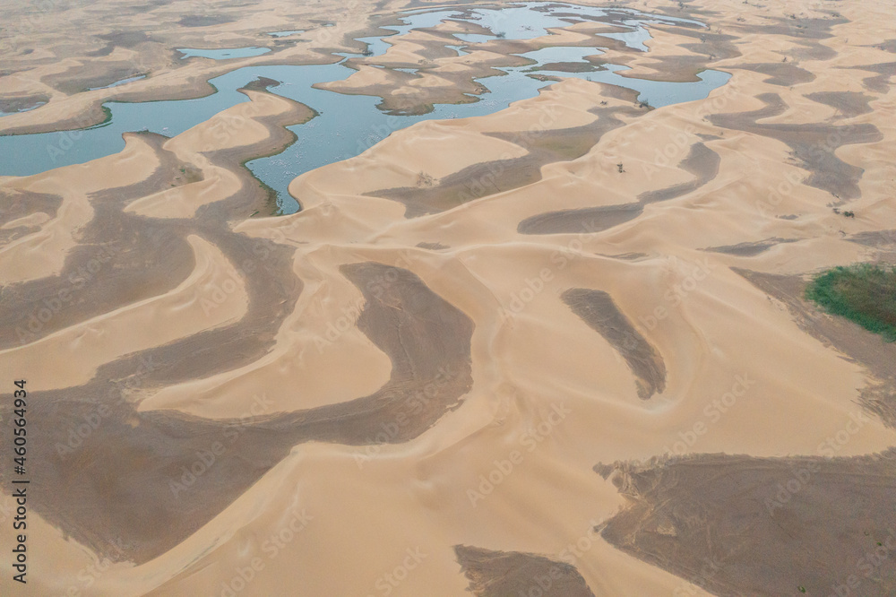 Beautiful natural landscape of Namib Desert. The region with the lowest ...