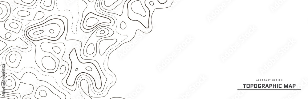 Topographic map abstract background. Outline cartography landscape ...
