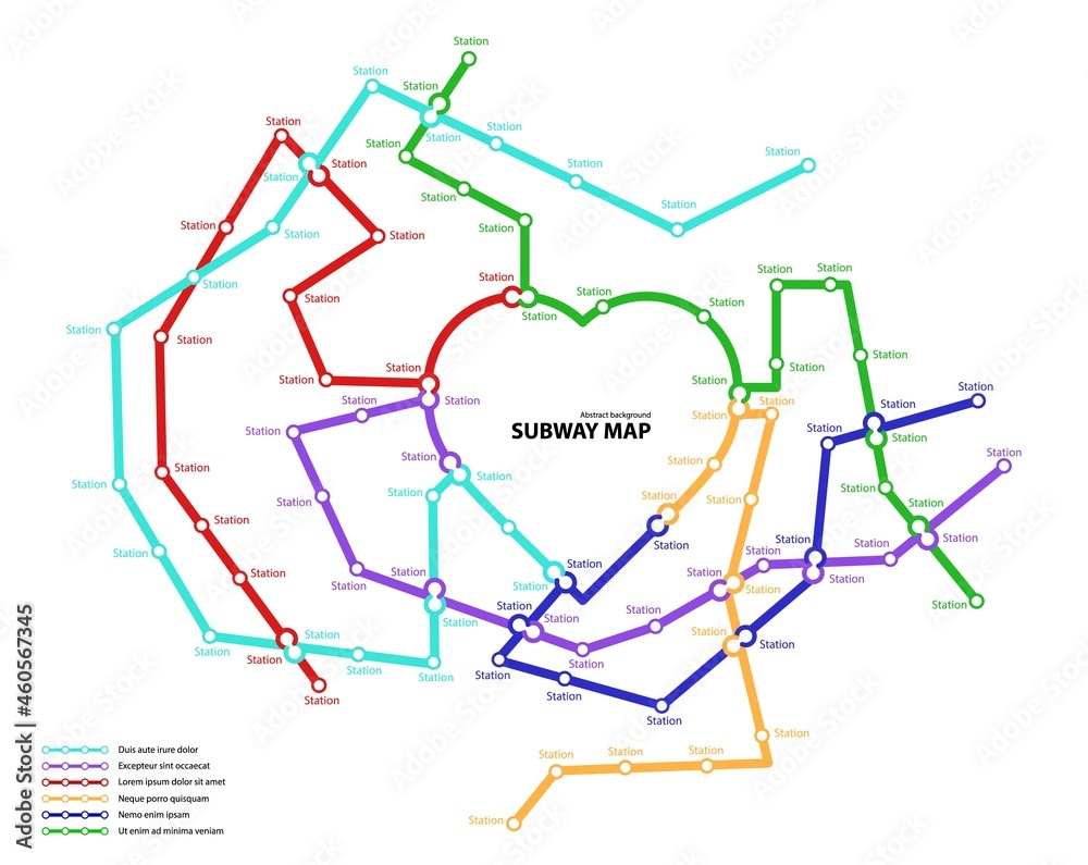 Dot Subway Art Template