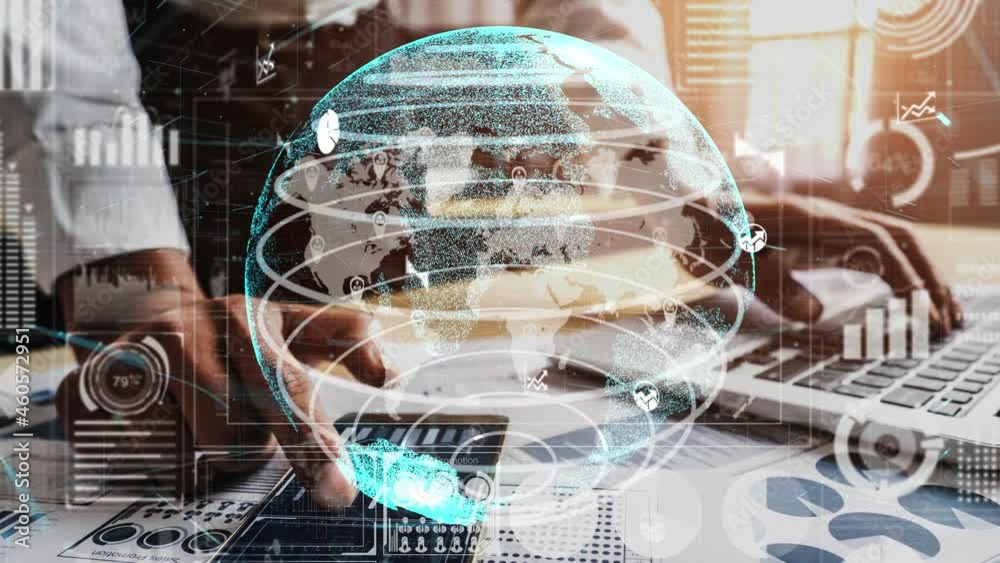 Conceptual business dashboard for financial data analysis . 3D render ...