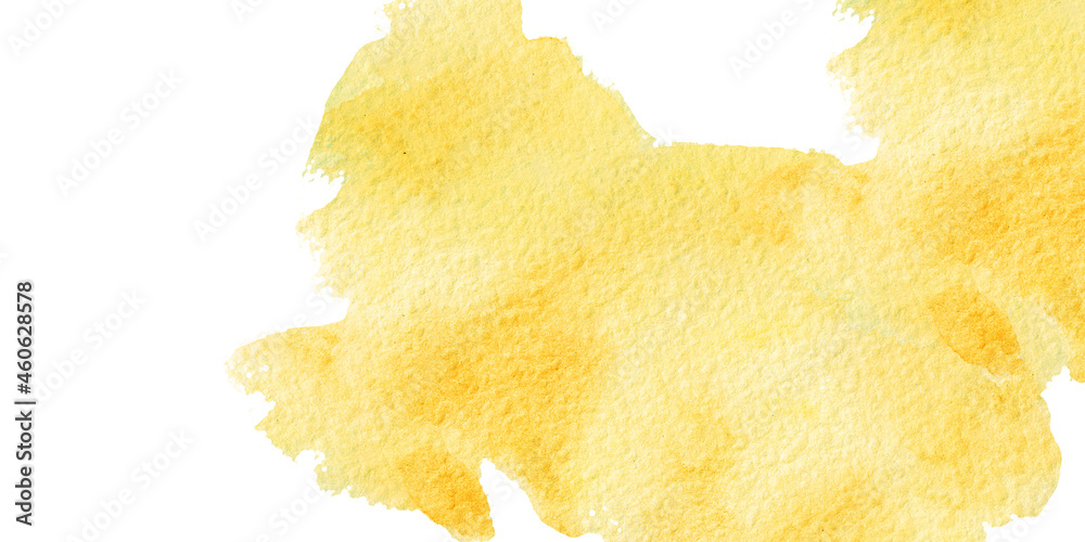 Watercolor abstract background, hand painted yellow textured design for ...
