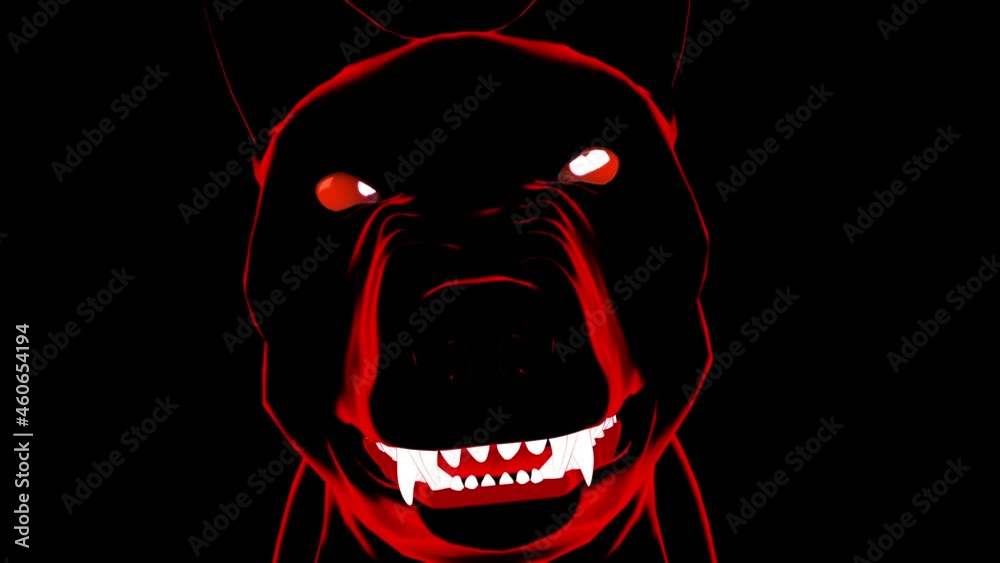 Video „Scary Wolf: The monster comes out of the frame and scares his ...