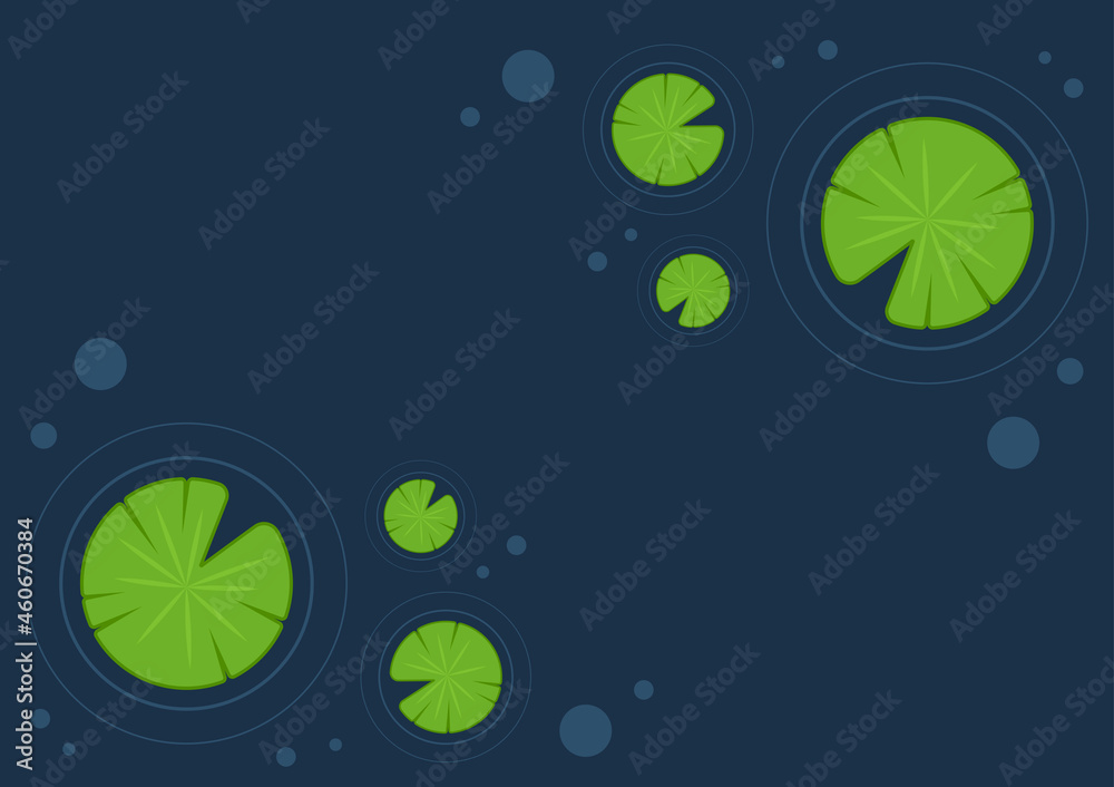 Lily pad pattern. wallpaper. free space for text. background. poster ...