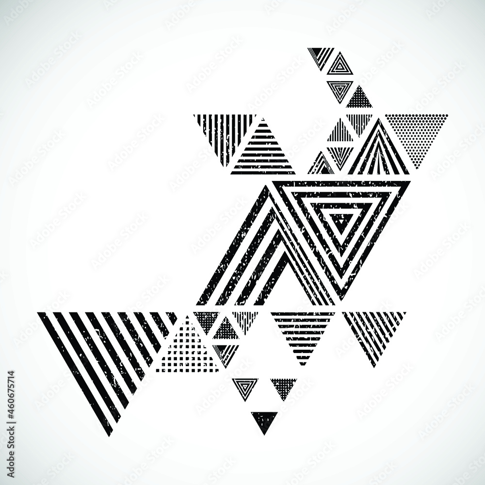Hipster Triangle Pattern Background