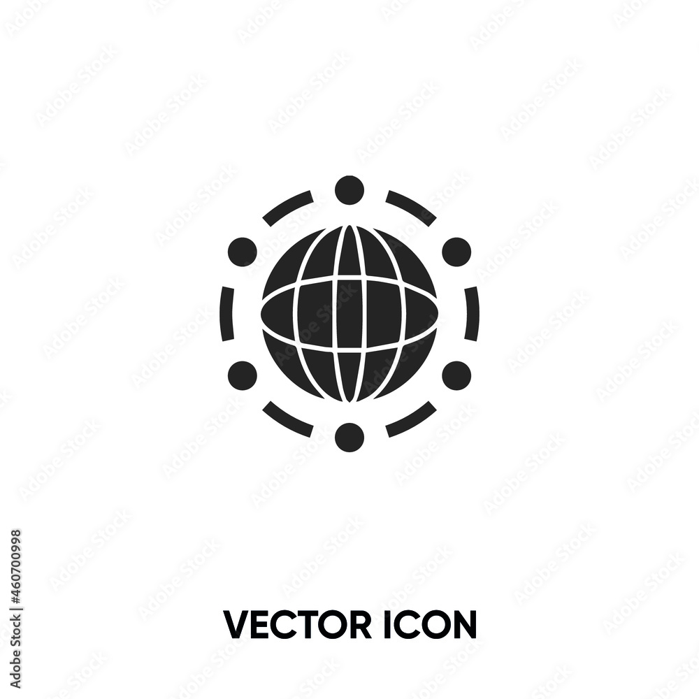 International relations vector icon. Modern, simple flat vector ...