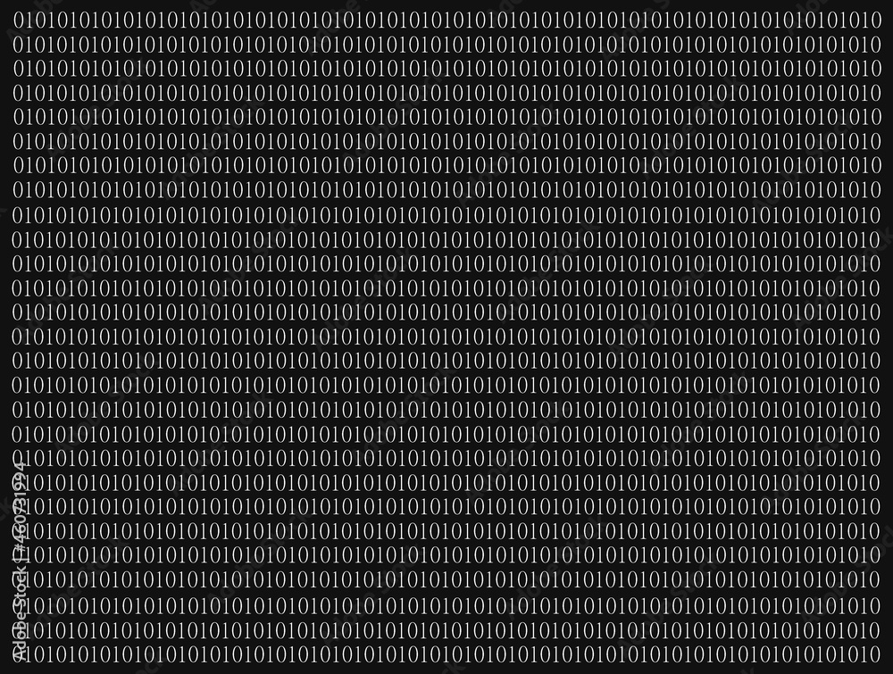 Binary Computer Code Background. Gradient 01 Numbers Pattern. Data and ...