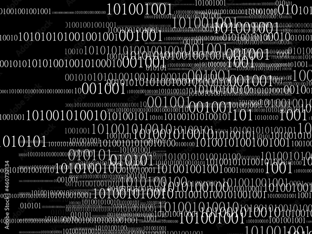 Binary Computer Code Background Gradient 01 Numbers Pattern Data And