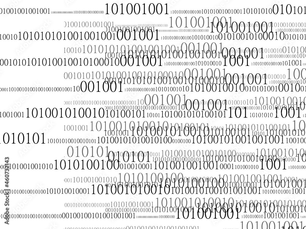 Binary Computer Code Background. Gradient 01 Numbers Pattern. Data and Technology Texture ...