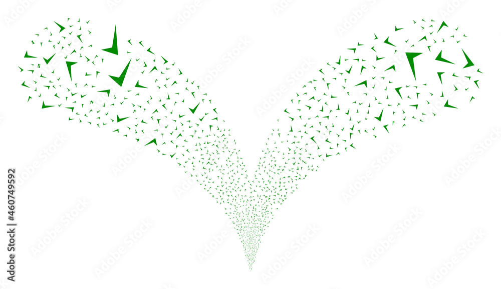 Yes sign twice fireworks explosion. Yes sign explosion double fountain ...