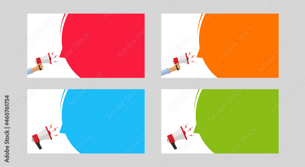 Important warning announcement notice vector empty blank template for ...