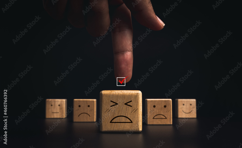 Customer service evaluation, bad rating, feedback, and satisfaction ...