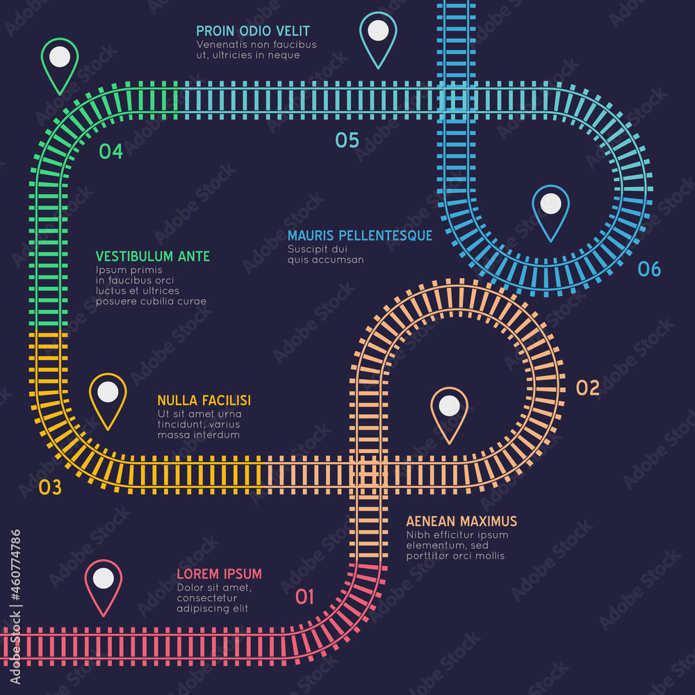 Vector flat style ciry railway scheme. Subway stations map top view ...