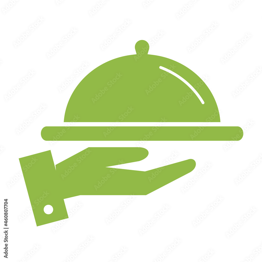 Food service icon vector isolated on white background. Trendy food ...