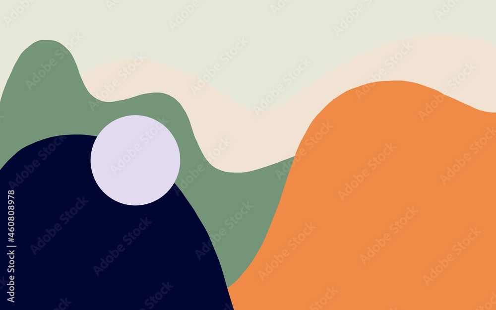 Minimalist Abstract Wallpaper for Desktop Stock Illustration | Adobe Stock