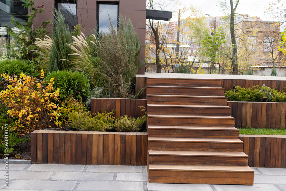 Flight Of Stair Steps Outside A Building Stock Photo | Adobe Stock