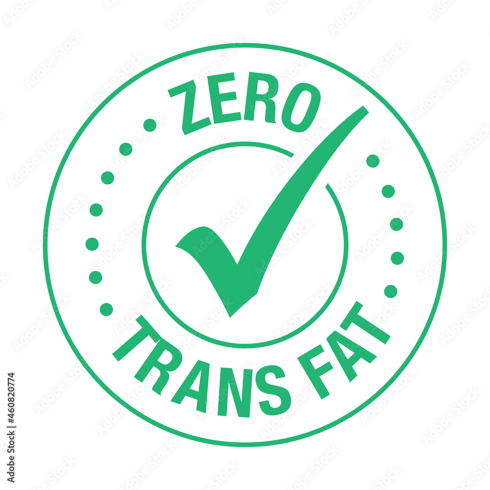 Trans fat free vector icon badge logo design Stock Vector | Adobe Stock