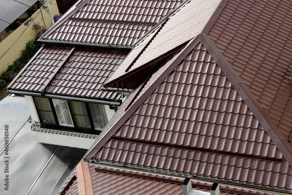 roof texture of houses top view Stock Photo | Adobe Stock
