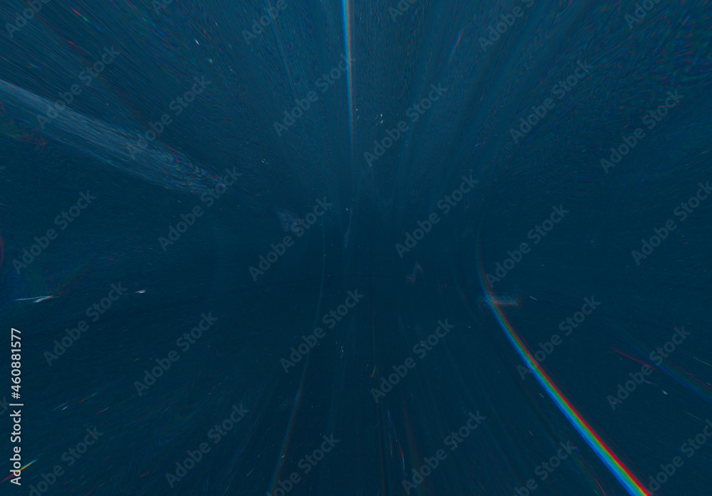 Foto Stock Glitch overlay. Lens flare noise. Digital distortion frame ...