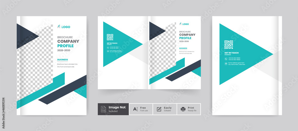 Corporate brochure cover page annual report book cover business profile ...