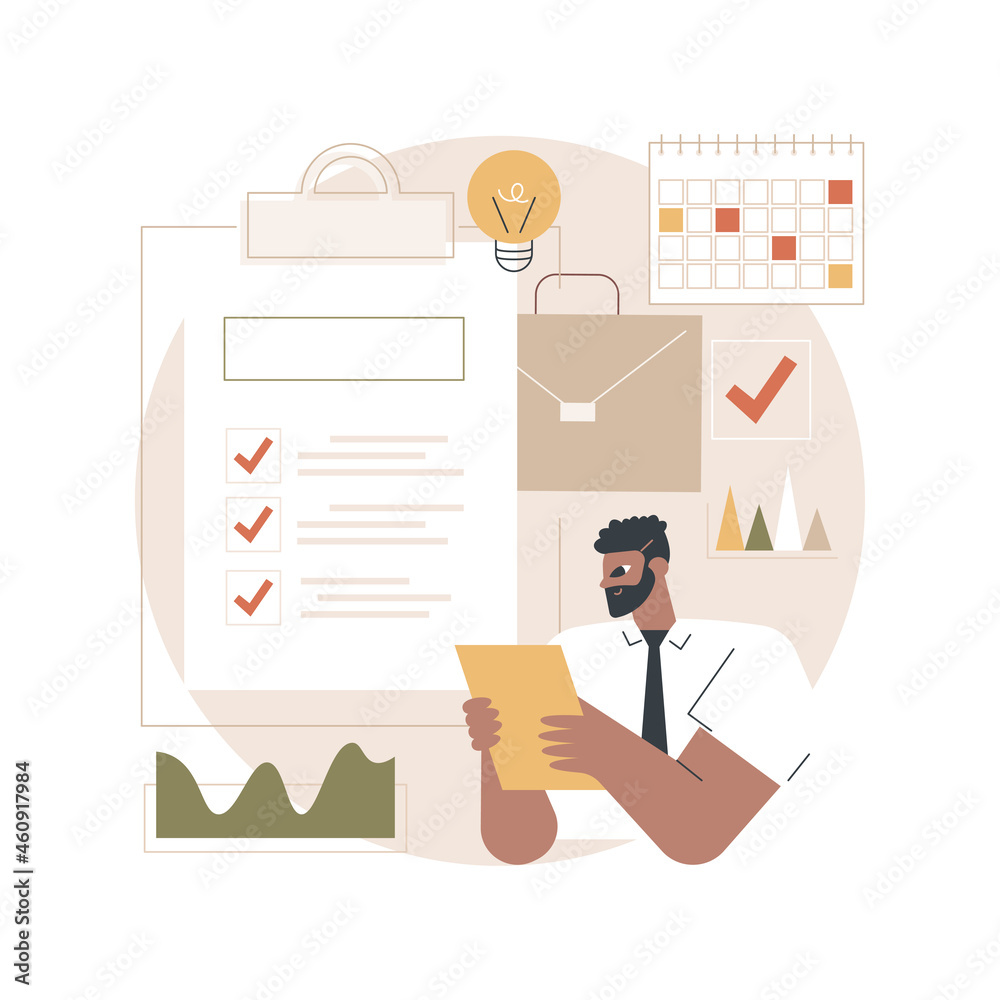 Project planning abstract concept vector illustration. Project plan ...