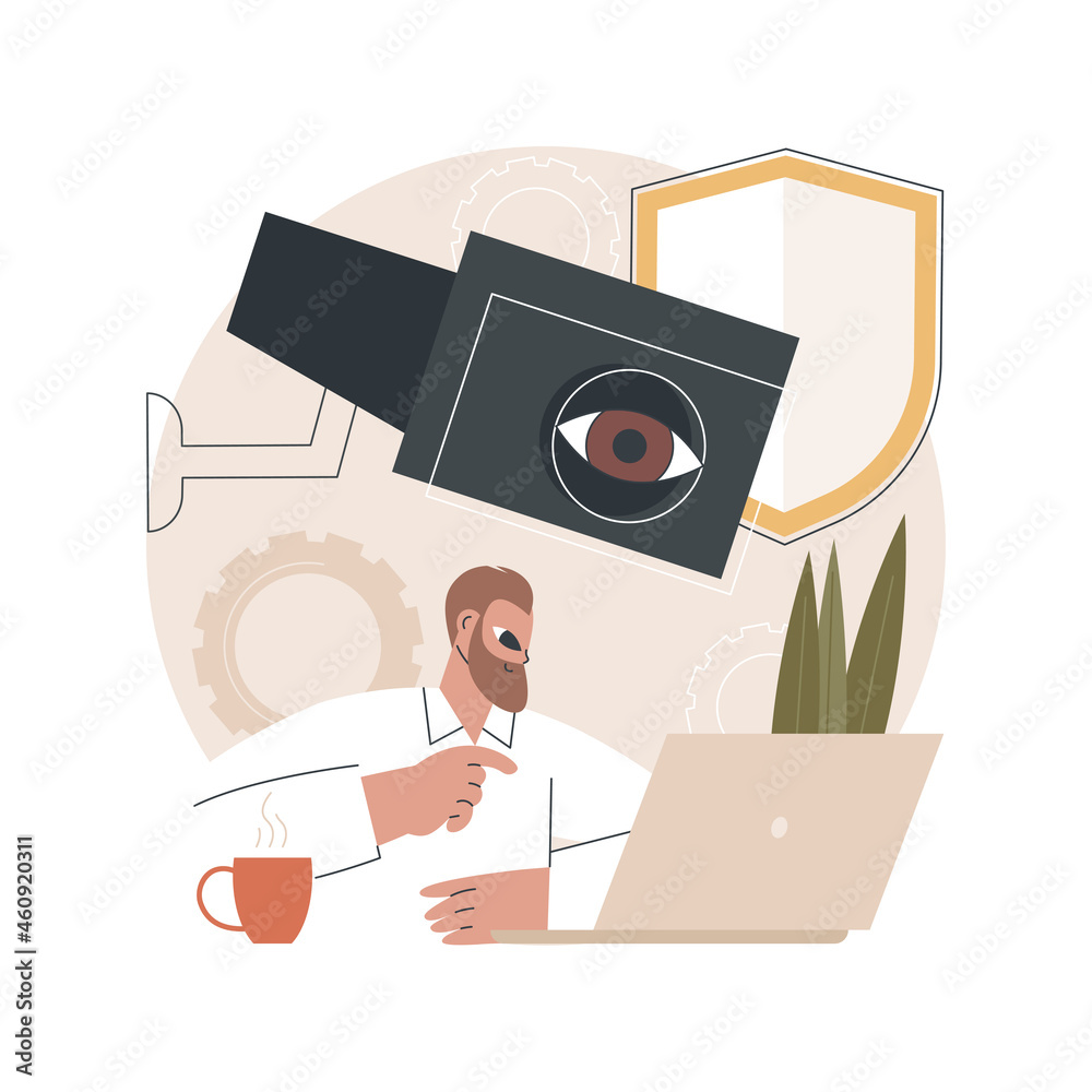 Video surveillance abstract concept vector illustration. Security ...