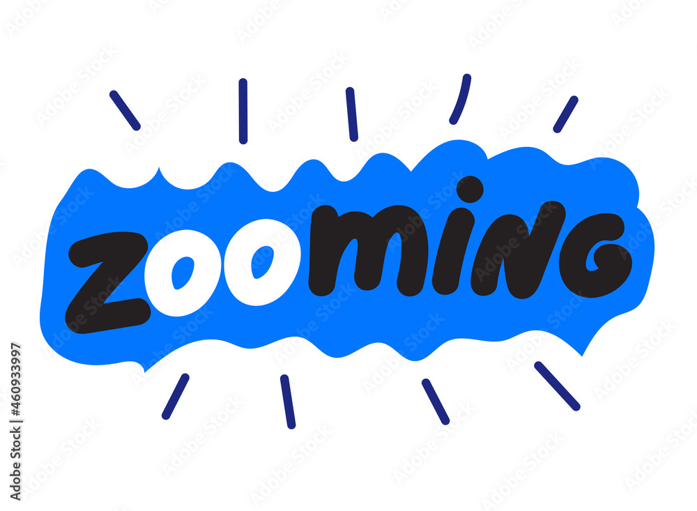 Fun word text sticker colorful design element. Stock Vector | Adobe Stock