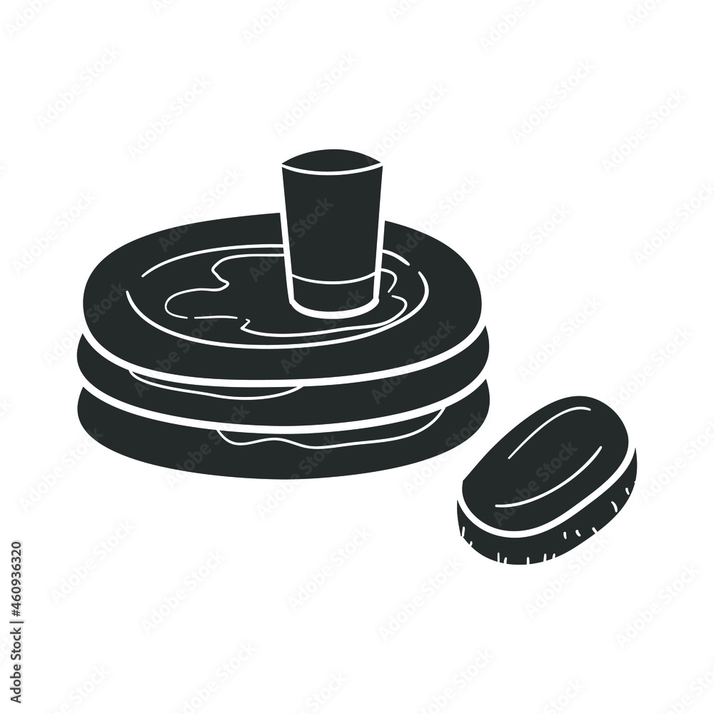 Dirty Plates Icon Silhouette Illustration. Chores Vector Graphic ...