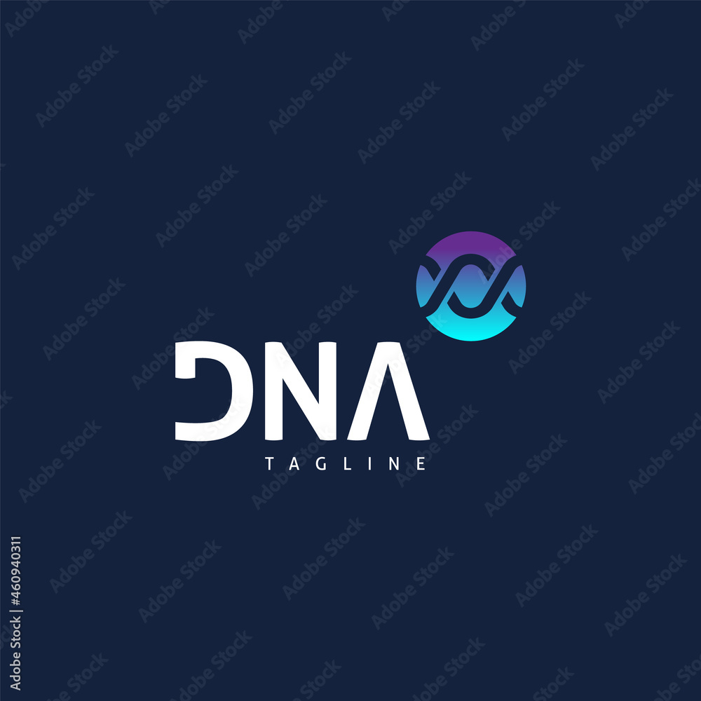 DNA. Logo template. Stock Vector | Adobe Stock