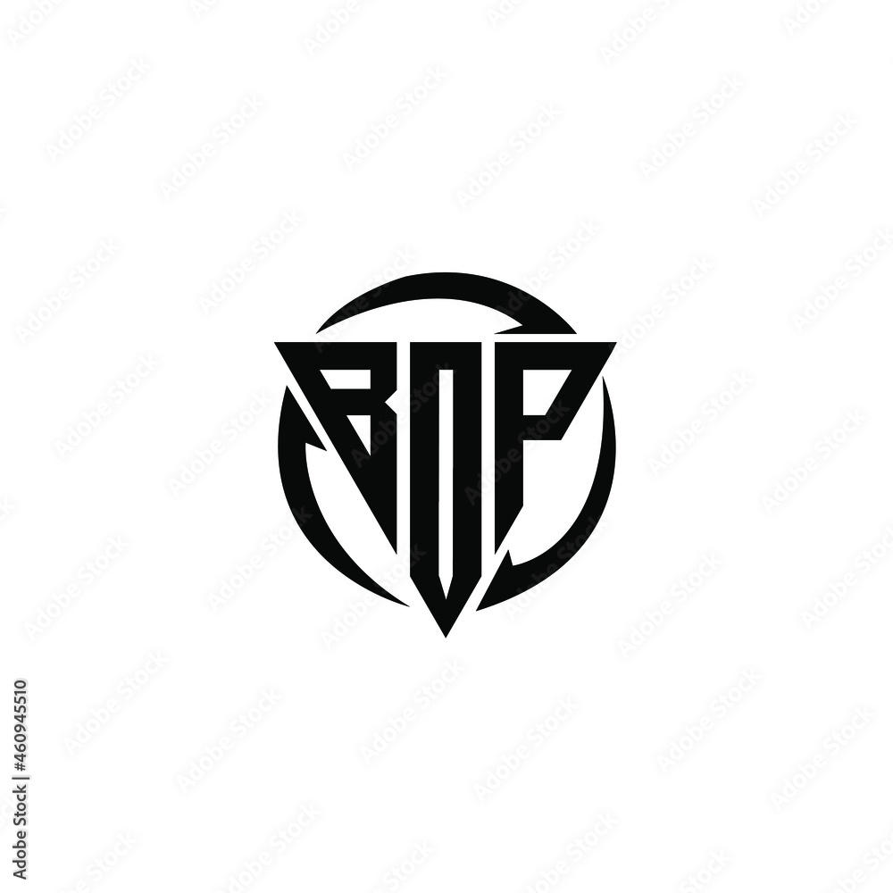 BOP letter logo design on white background.BOP creative initials letter ...
