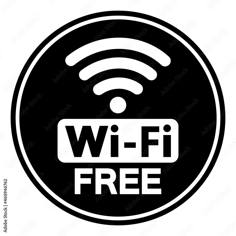 Free WiFi Symbol Sign, Vector Illustration, Isolate On White Background ...