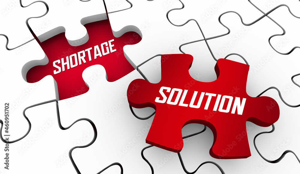 Shortage Solution Fix Low Supply Outages Puzzle Piece Fix Problem ...