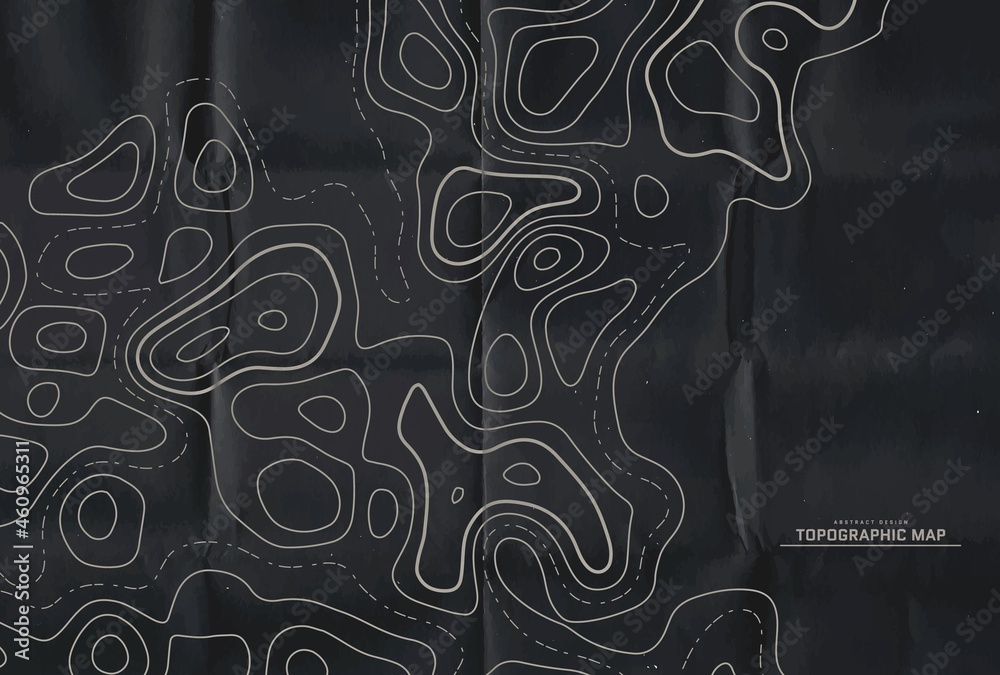 Topographic map abstract background. Outline cartography landscape ...