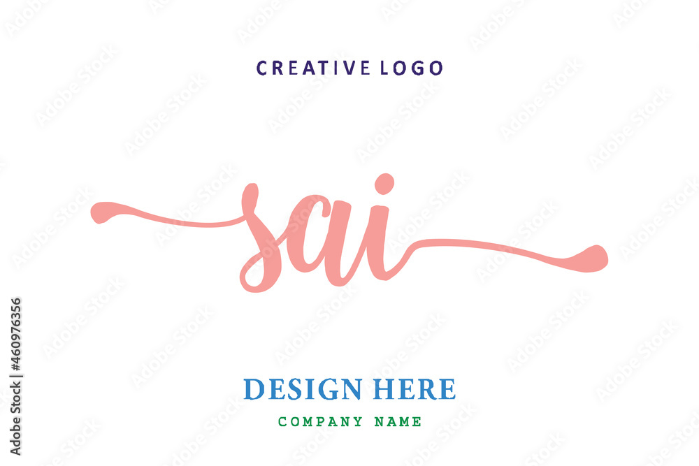 SAI lettering logo is simple, easy to understand and authoritative ...