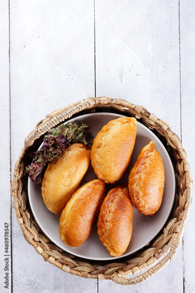Panada is a fried bread filled with spicy tuna, a traditional snack ...