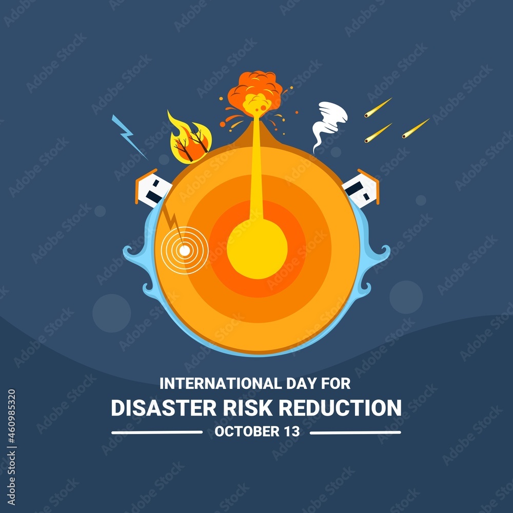 Vector illustration of disasters, Tsunamis, forest fires, volcanic ...