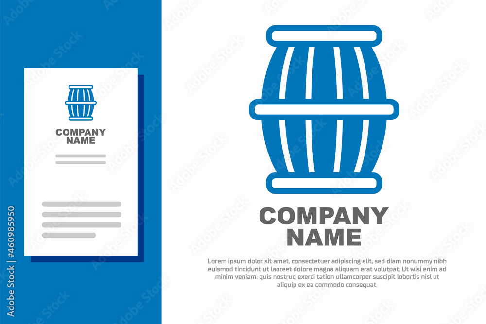 Blue Gun powder barrel icon isolated on white background. TNT dynamite ...